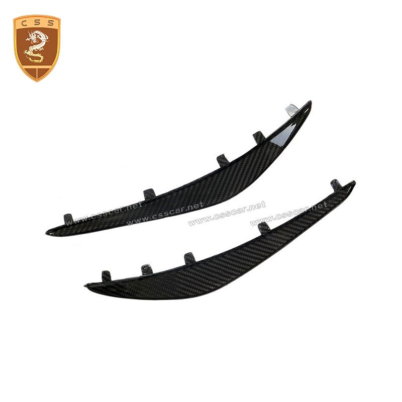 AUDI R8 front bumper carbon fiber canards