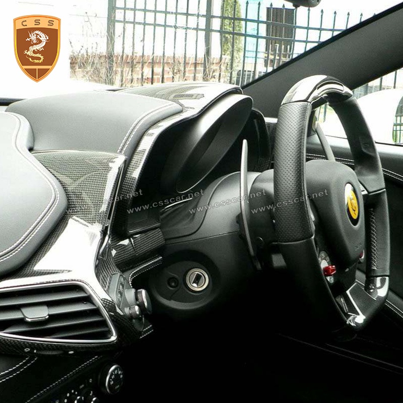Ferrari 458 SPIDER Drycarbon fiber Instrument cover interior