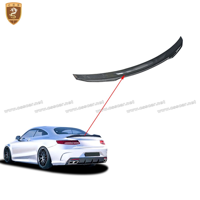 New Benz S-Class W223 dry carbon fiber rear spoiler dry carbon spoiler