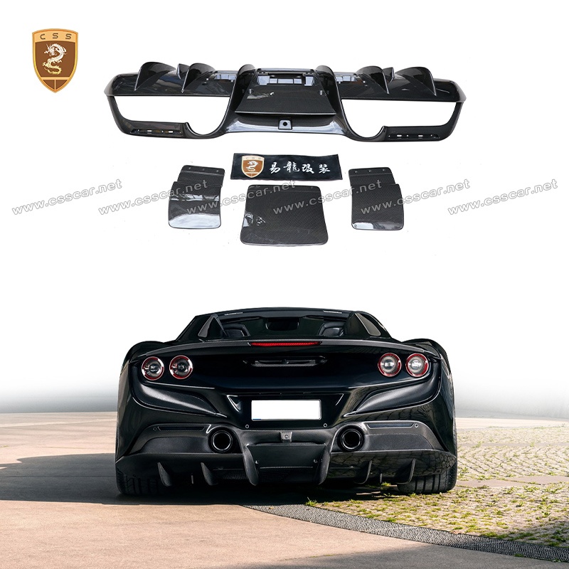 Ferrari F8 modified NOVITEC dry carbon rear lip