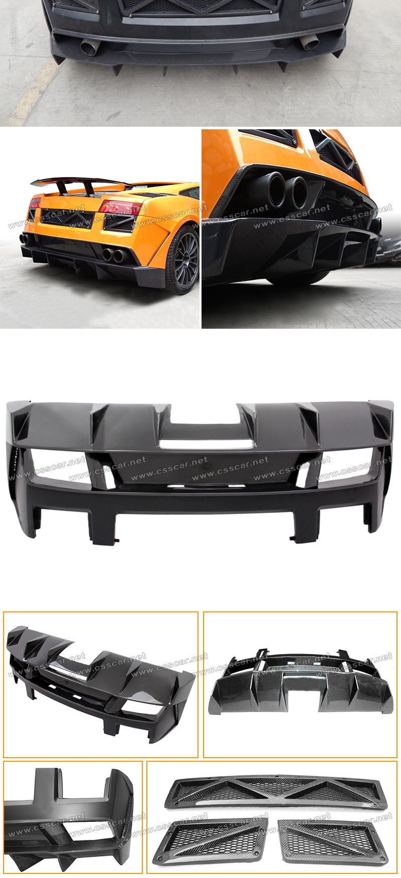 Lamborghini Gallardo LP550 560 570 rear bumper