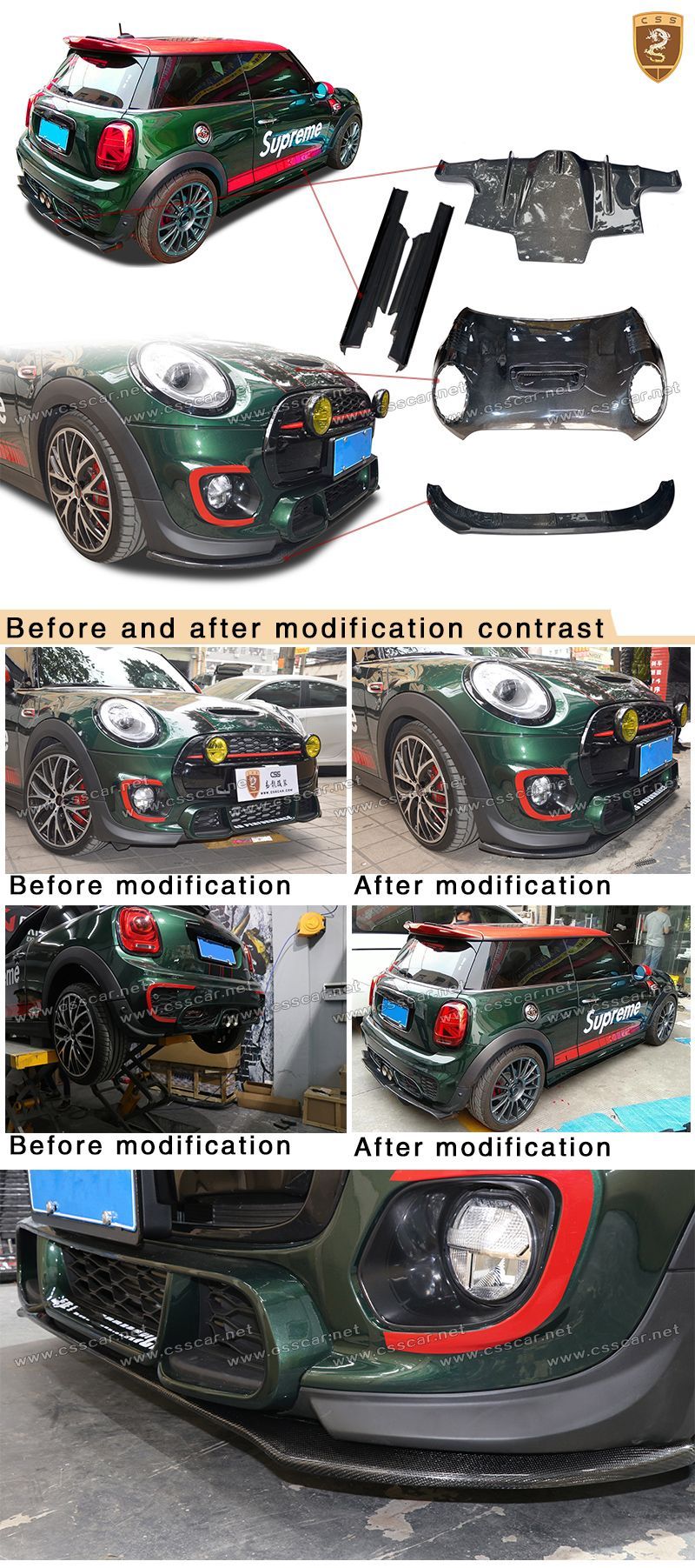 BMW mini ag carbon fiber body kits