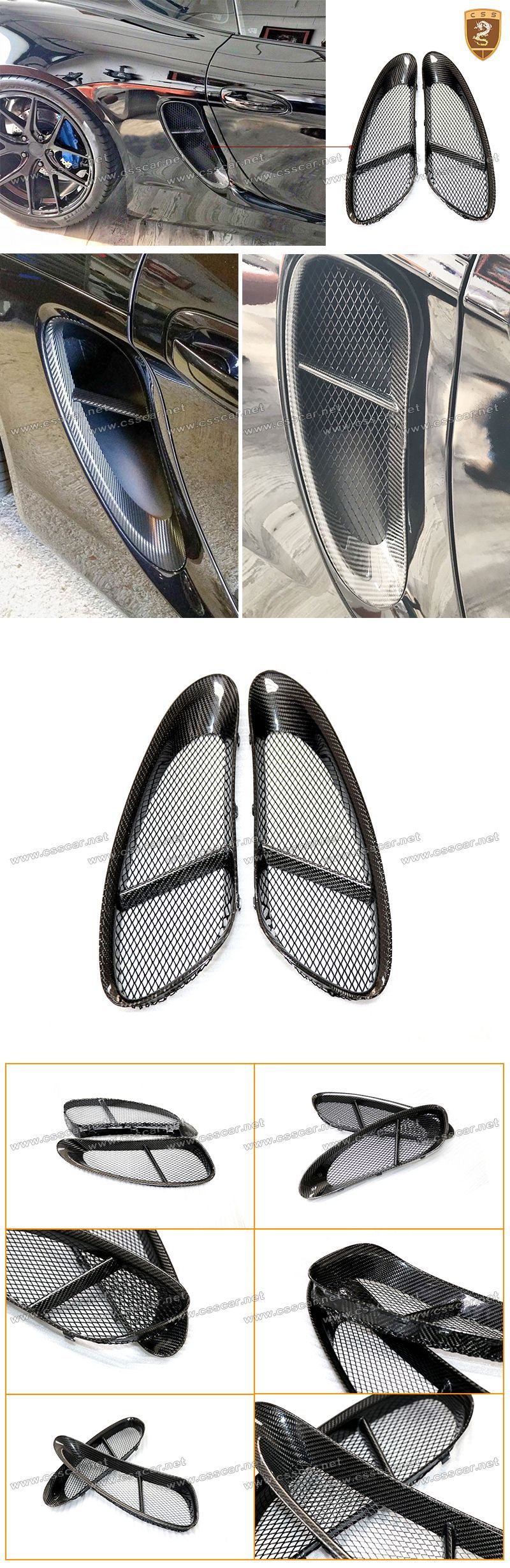 PORSCHE cayman 981 vent