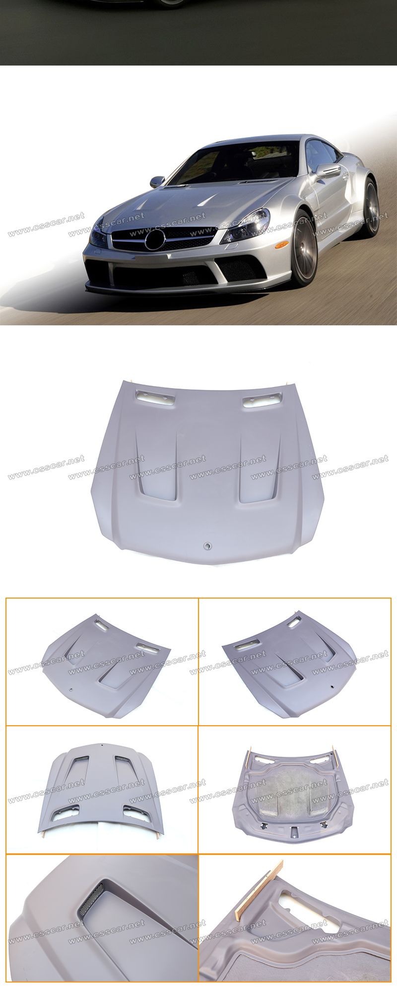 Benz SL black series hood