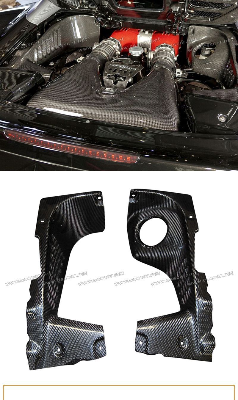 Ferrari 458 carbon fiber engine cover