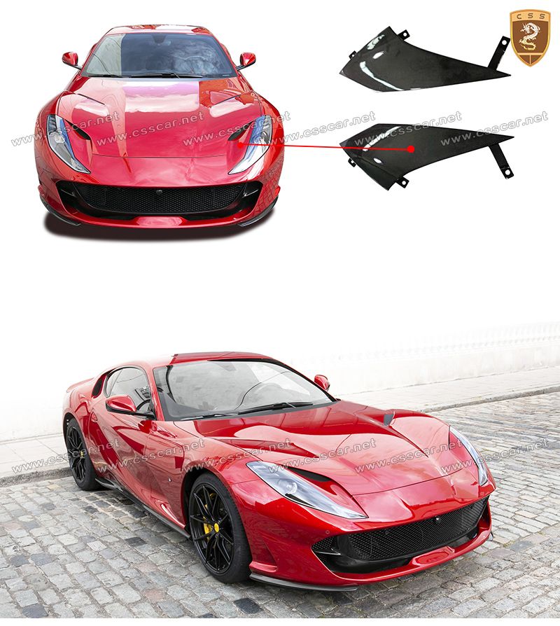 Ferrari 812 carbon fiber OEM headlight cover