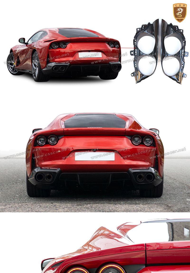 Ferrari 812 carbon fiber OEM rear lights cover