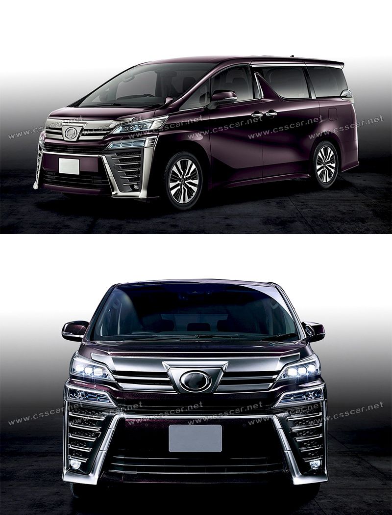 2019 Toyota Vellfire sport front bumper