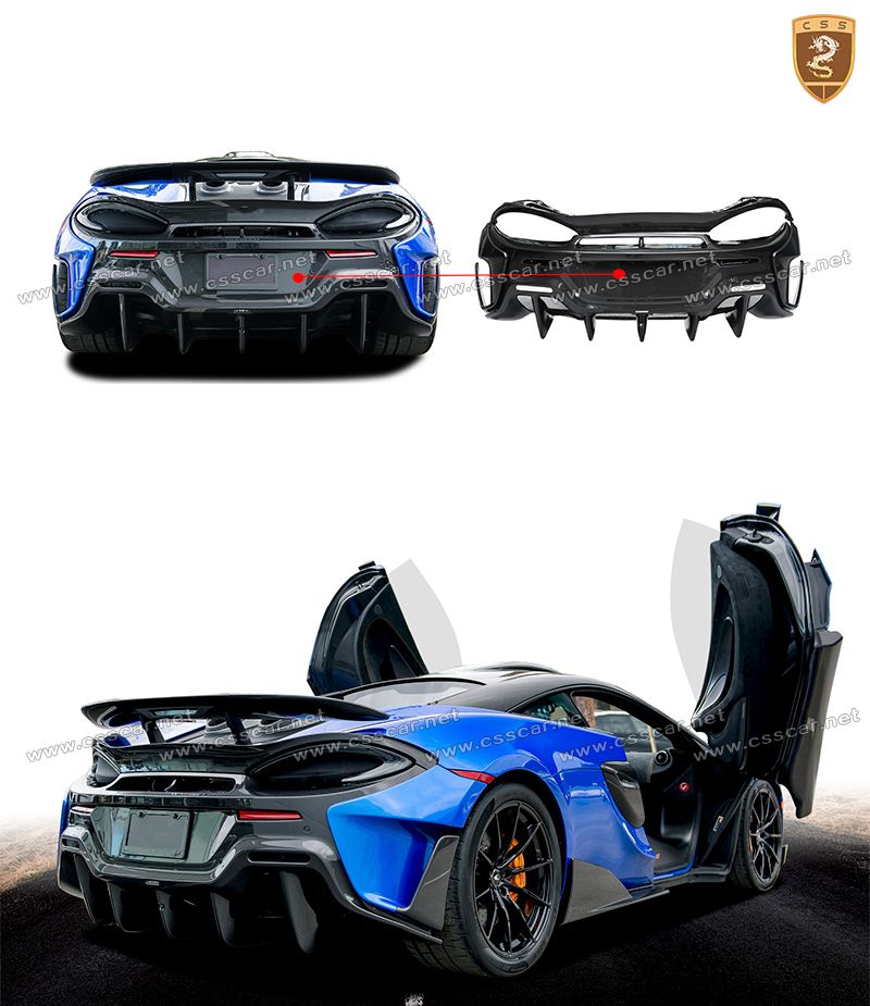 McLaren 600LT OEM carbon fiber rear bumper