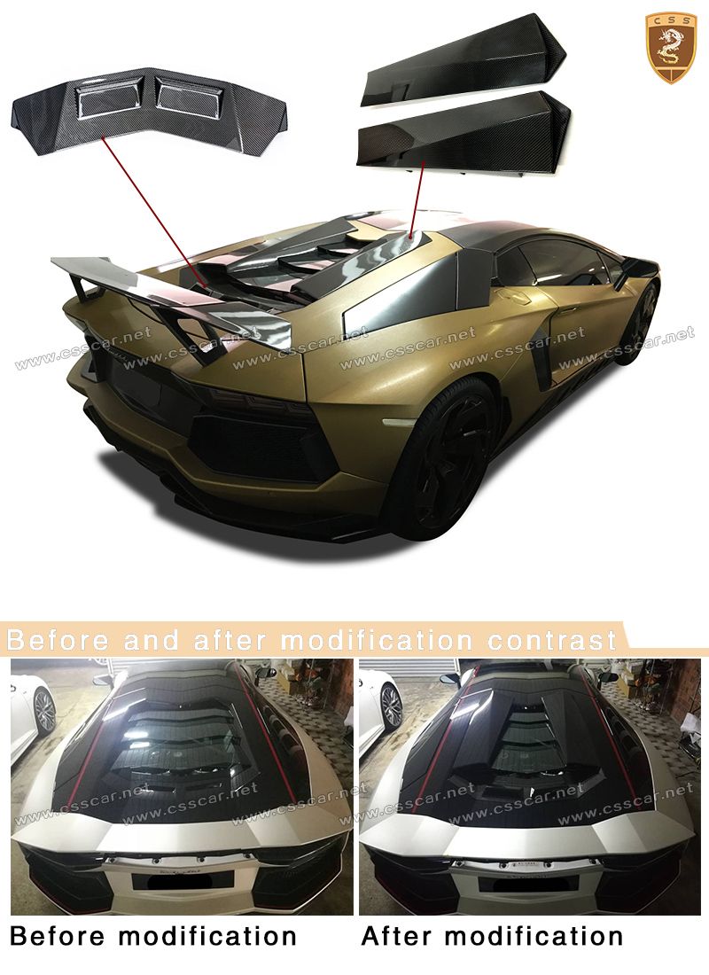 Lamborghini Aventador LP700 carbon roof-air-scoop & air-ventilation ...