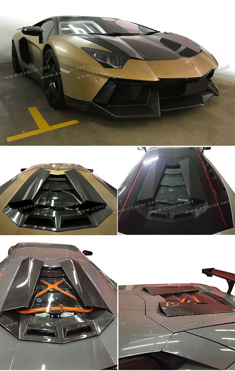 Lamborghini Aventador LP700 carbon roof-air-scoop & air-ventilation ...