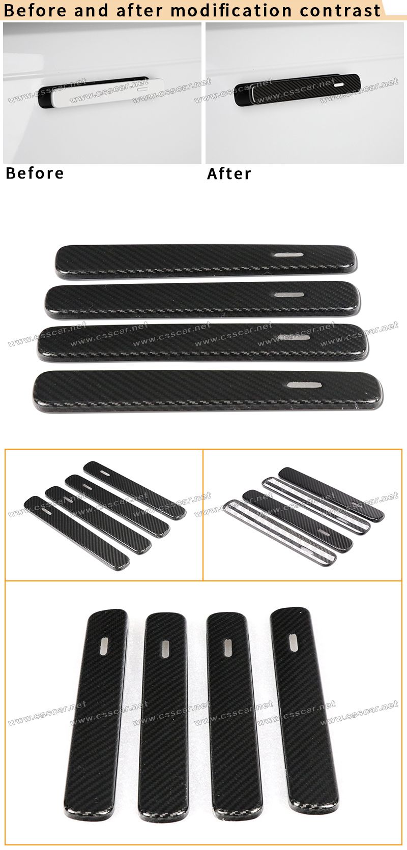 2017 up LAND ROVER Velar carbon fiber door handle