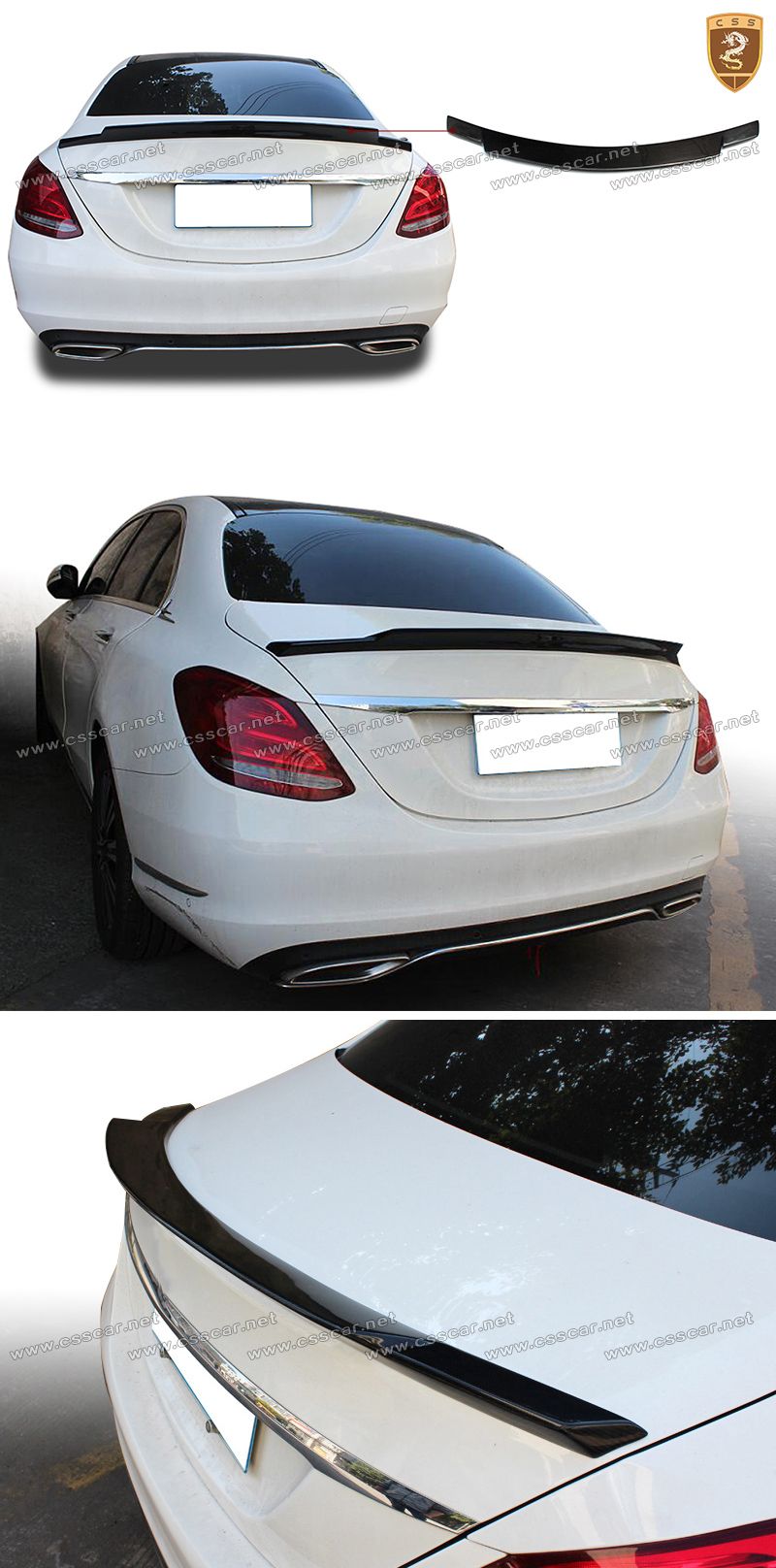 Benz C class W205 C47 carbon fiber spoiler