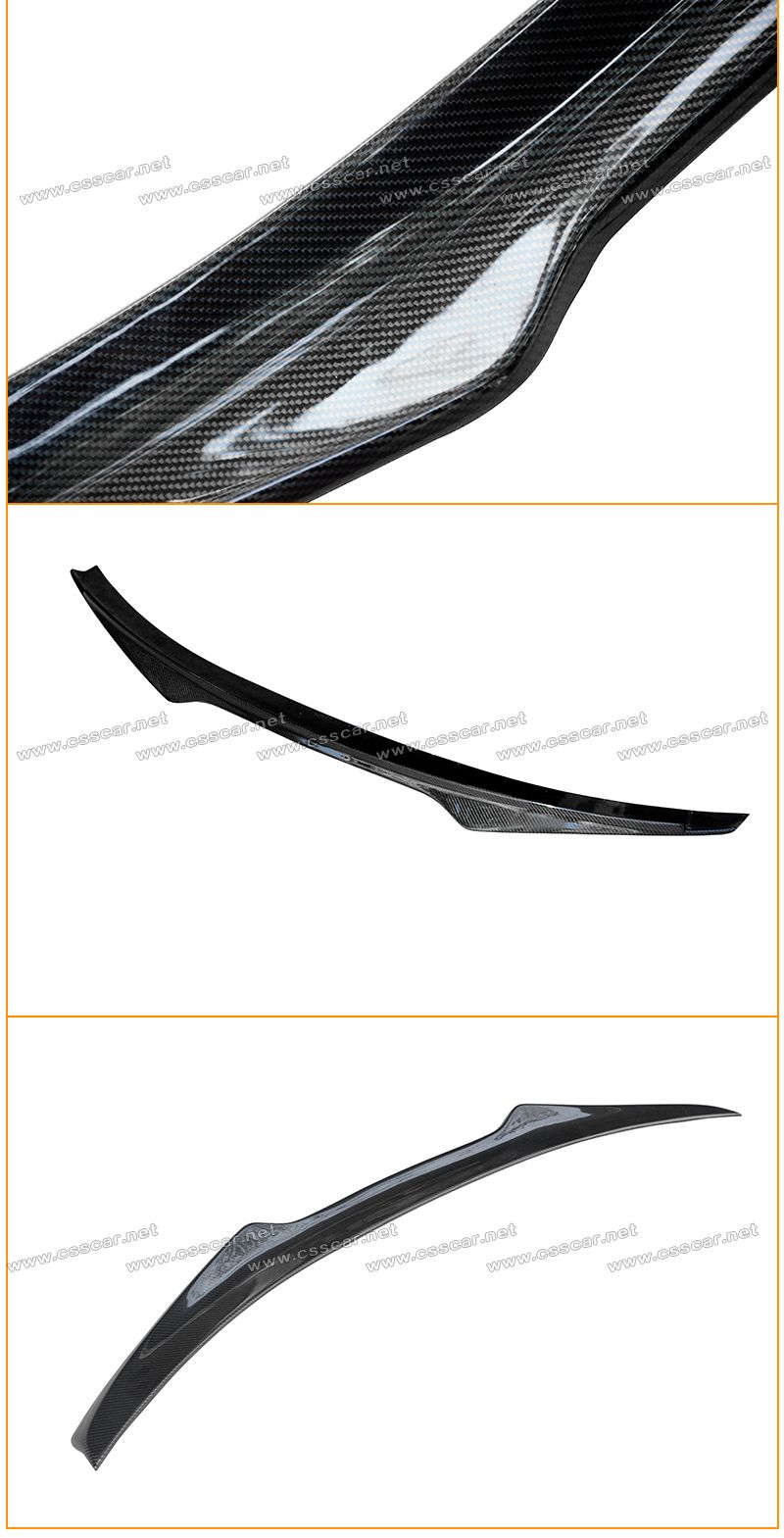 Ford Mustang carbon fiber retrofitted spoiler