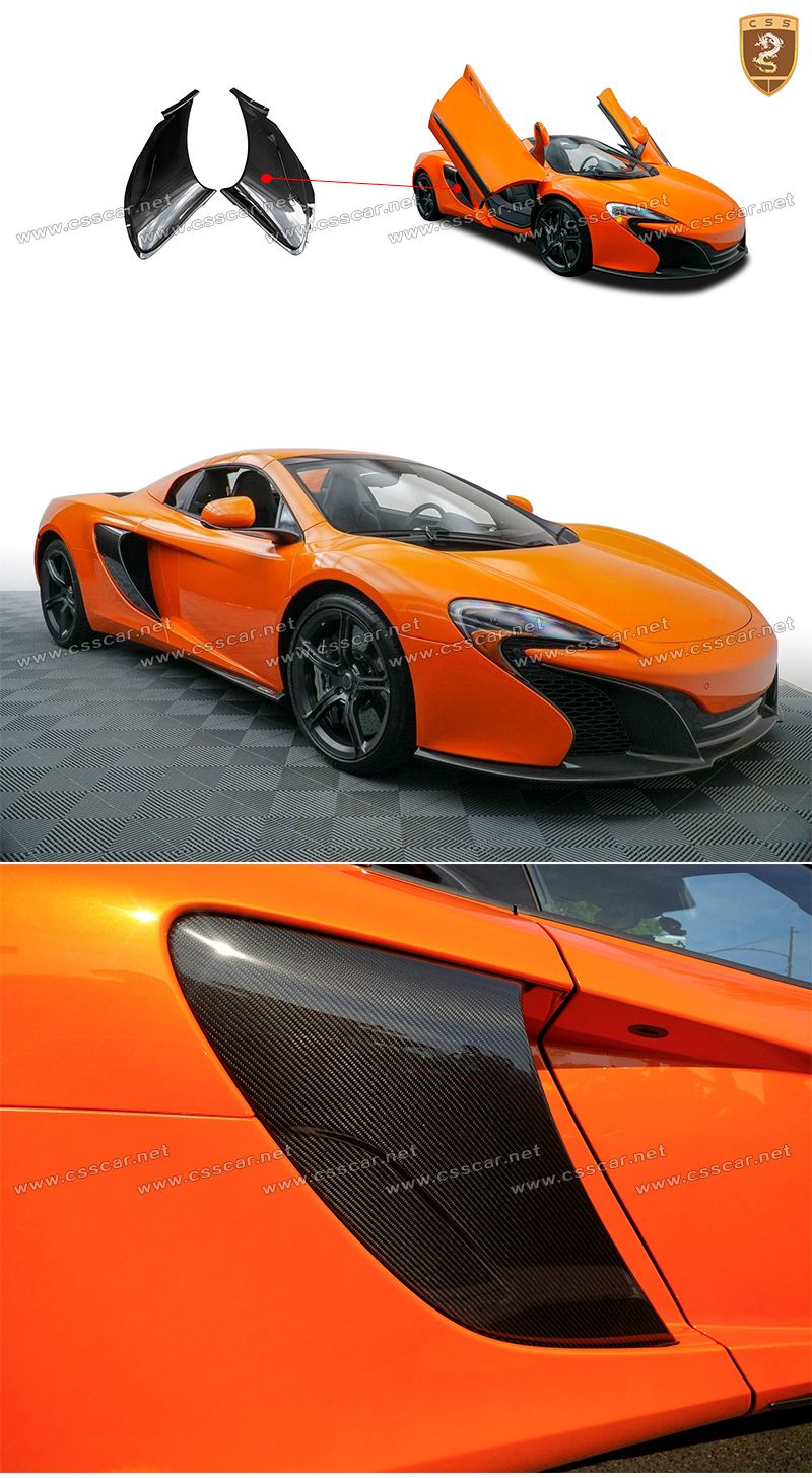 McLaren 650S carbon fiber OEM rear fenders vent