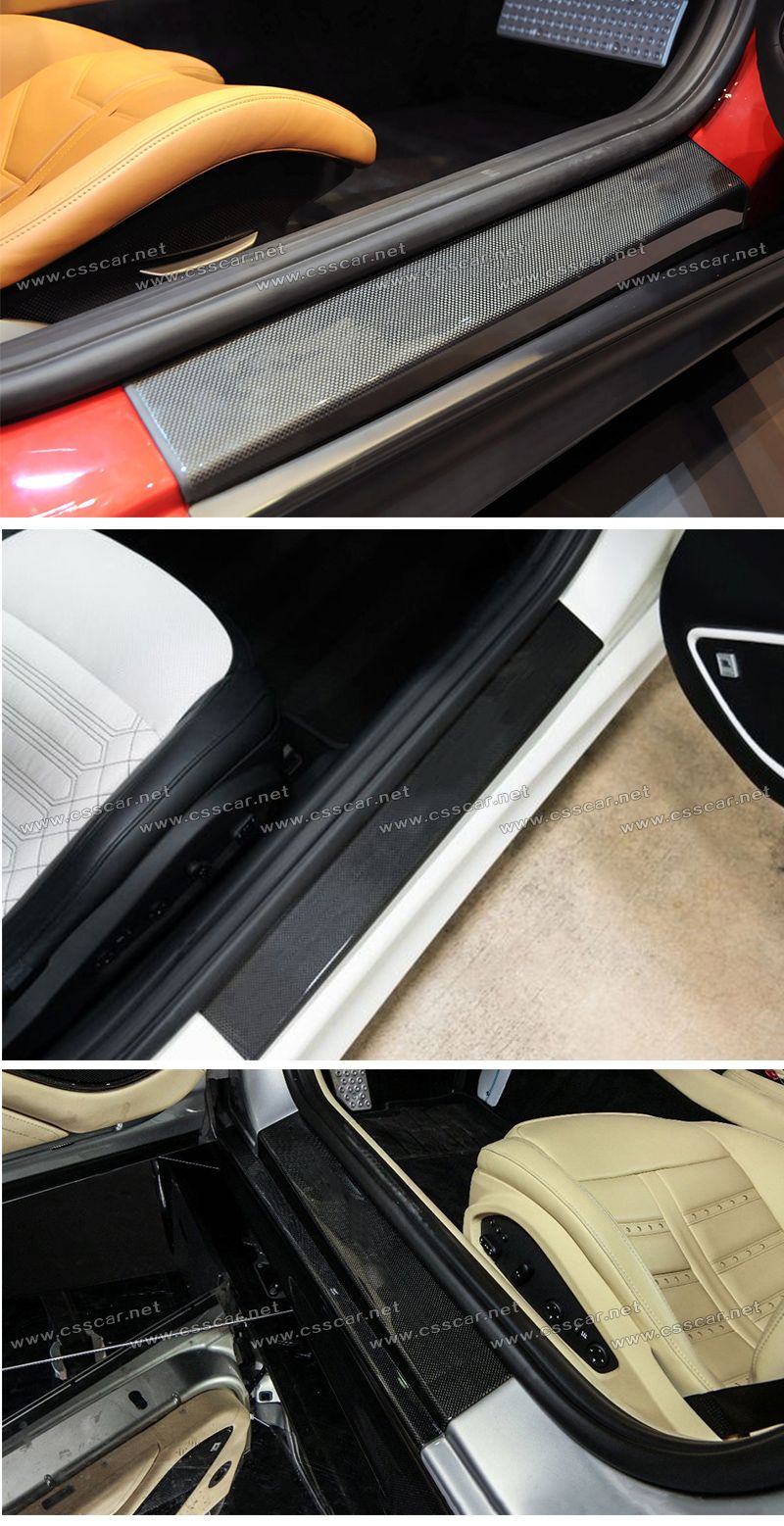 Ferrari F12 Carbon Fiber Sill Plates Kick Plates