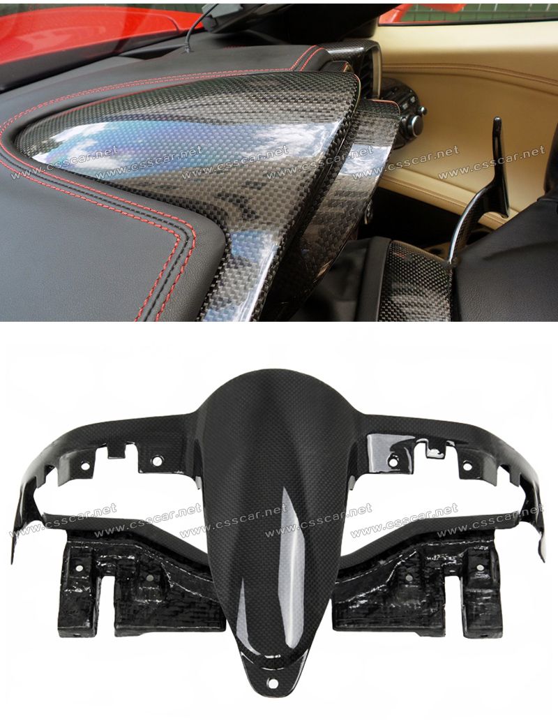 Ferrari 458 SPIDER Drycarbon fiber Instrument cover interior