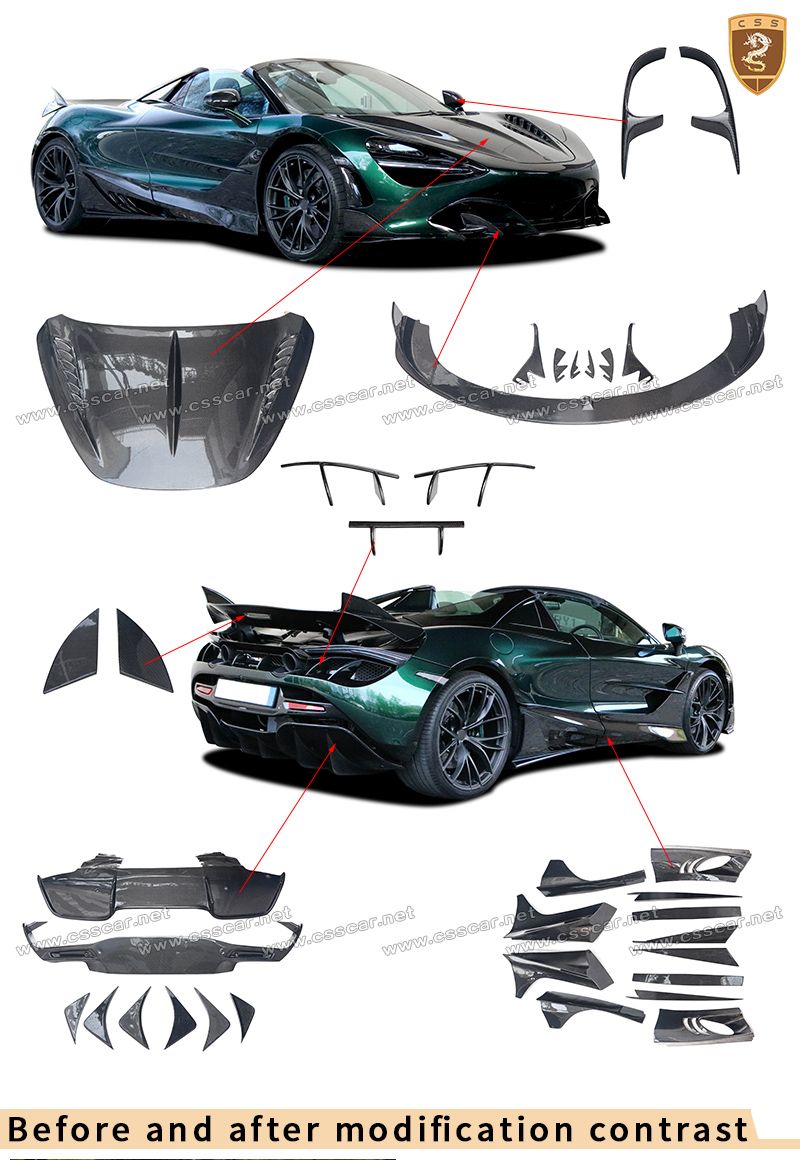 McLaren 720s TC carbon fiber body kit