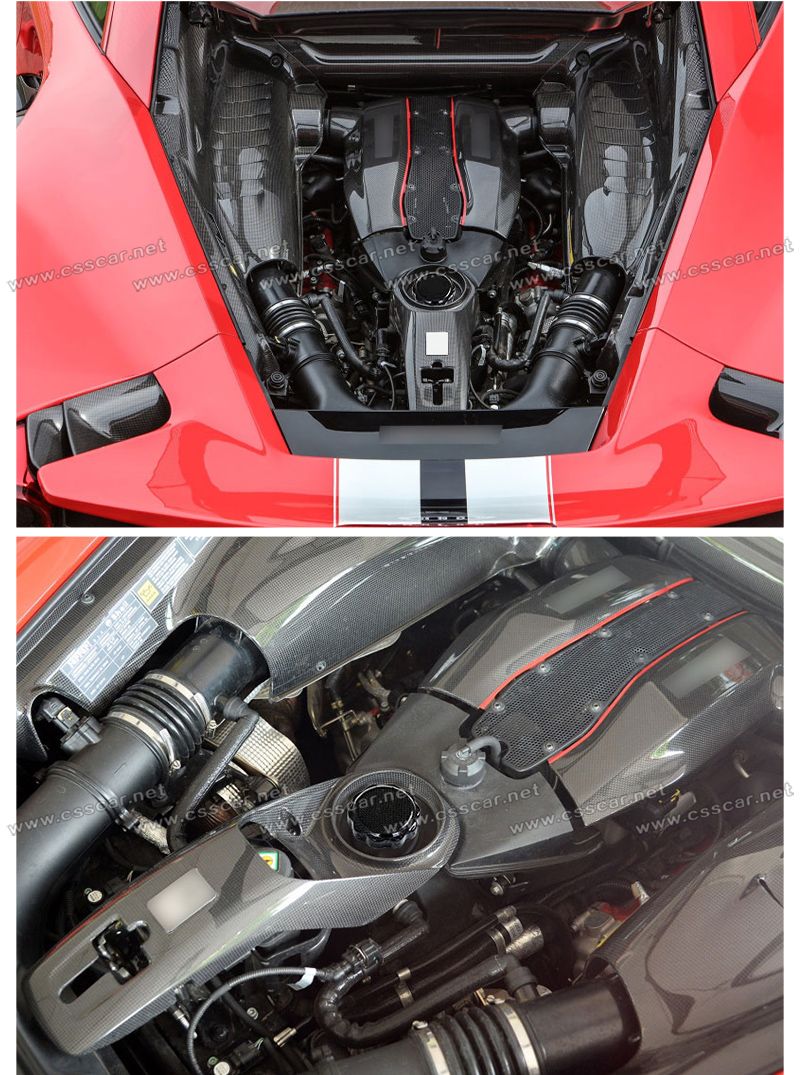 Ferrari 488 GTB SPIDER dry carbon fiber oil cap