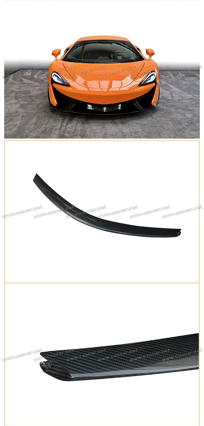 McLaren 540C-570S novitec front lip