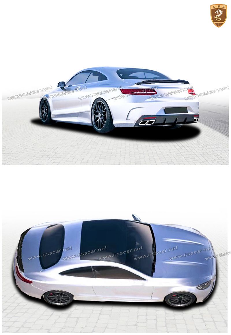 New Benz S-Class W223 dry carbon fiber rear spoiler dry carbon spoiler