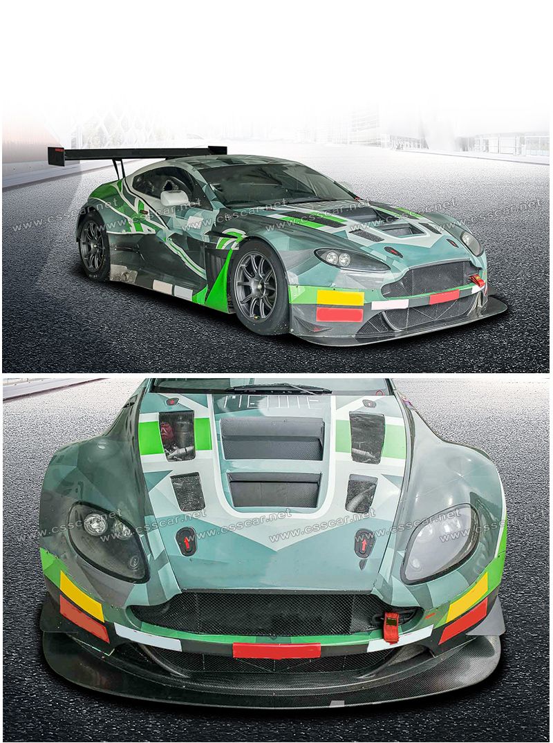 Aston Martin Vantage modified track version GT3 hood