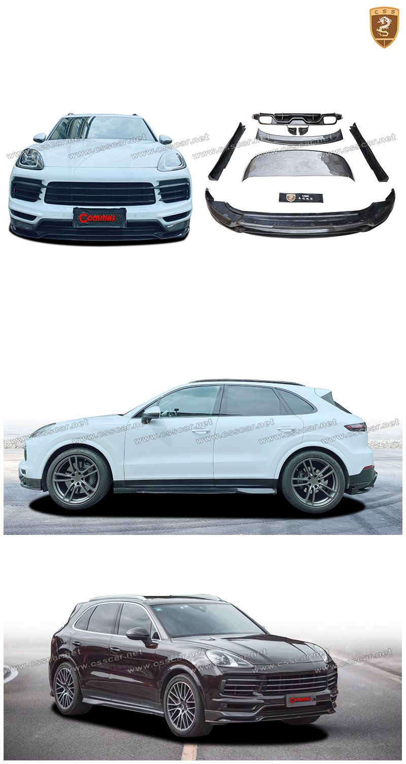 Porsche Cayenne modified commas dry carbon body kit