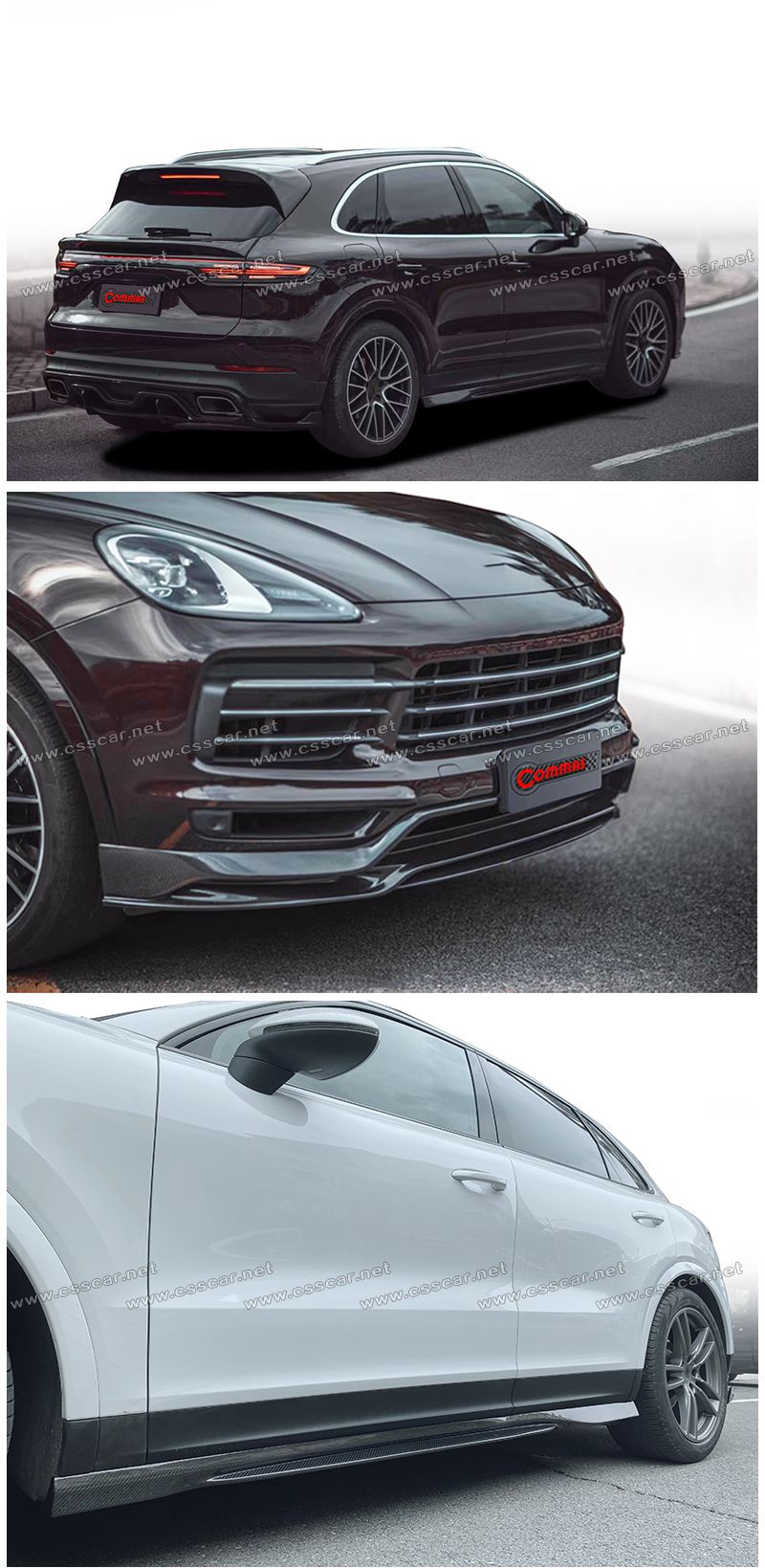Porsche Cayenne modified commas dry carbon body kit