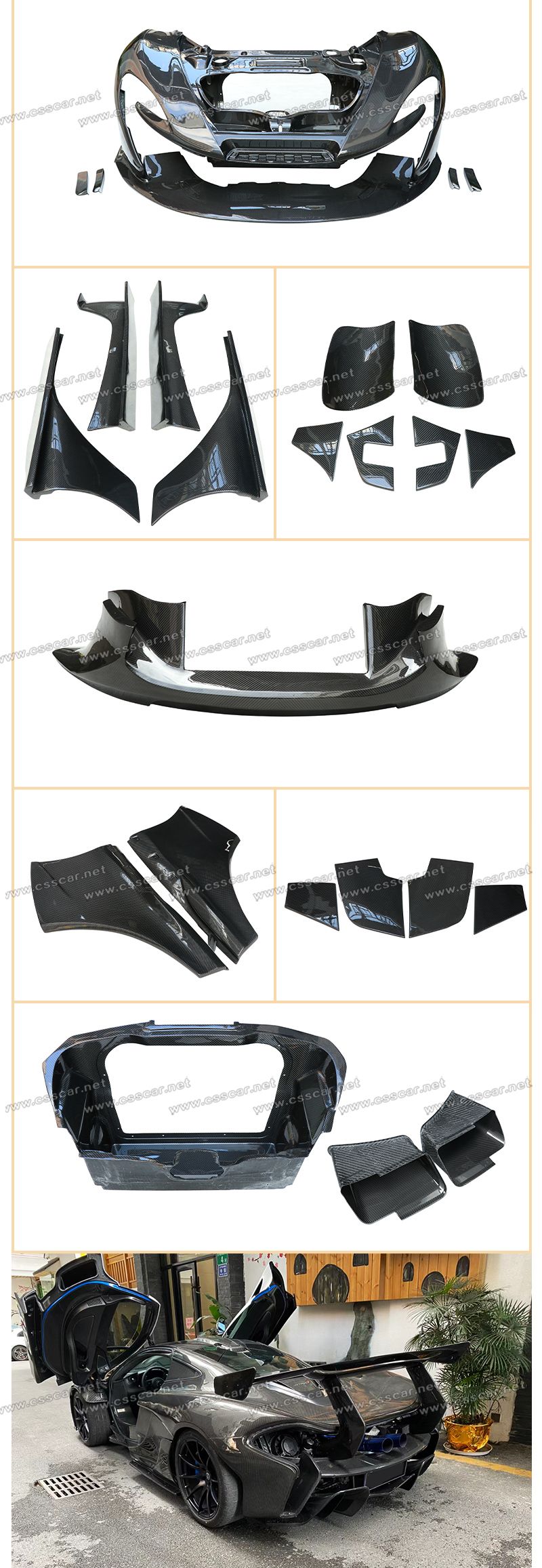 McLaren P1 upgrade GTR Body Kit