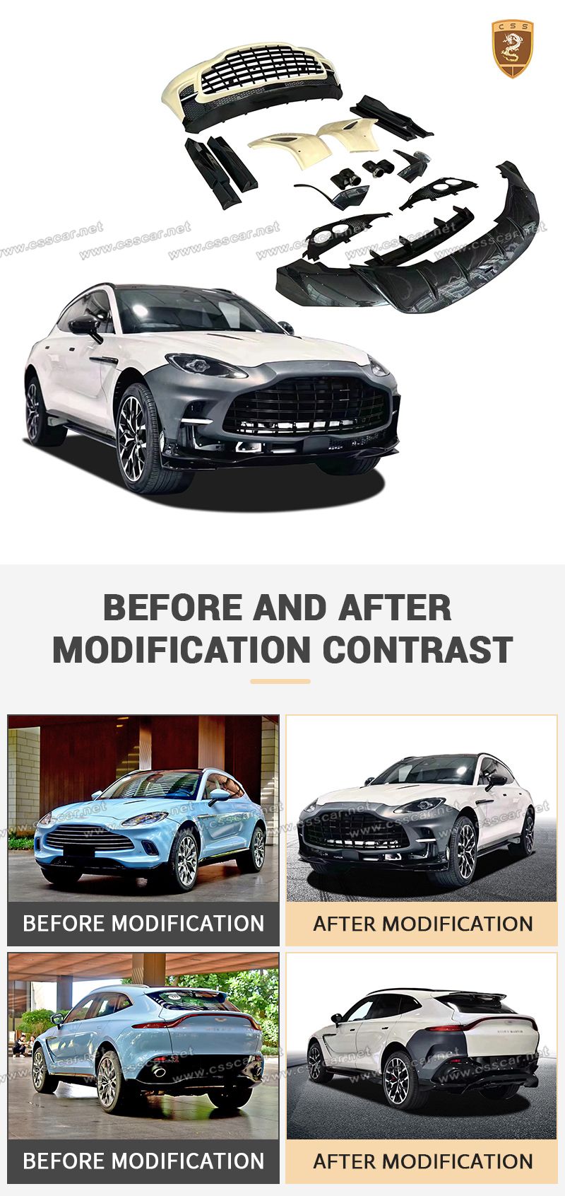 Aston Martin DBX Update 707 body kit