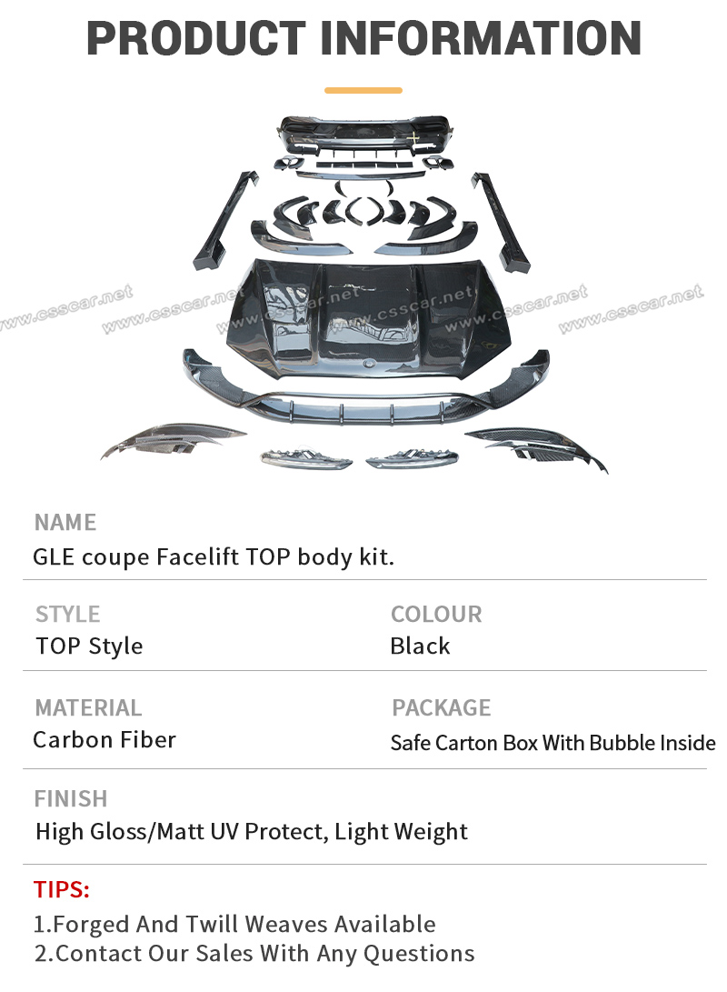 BenZ GLE coupe Facelift TOP body kit