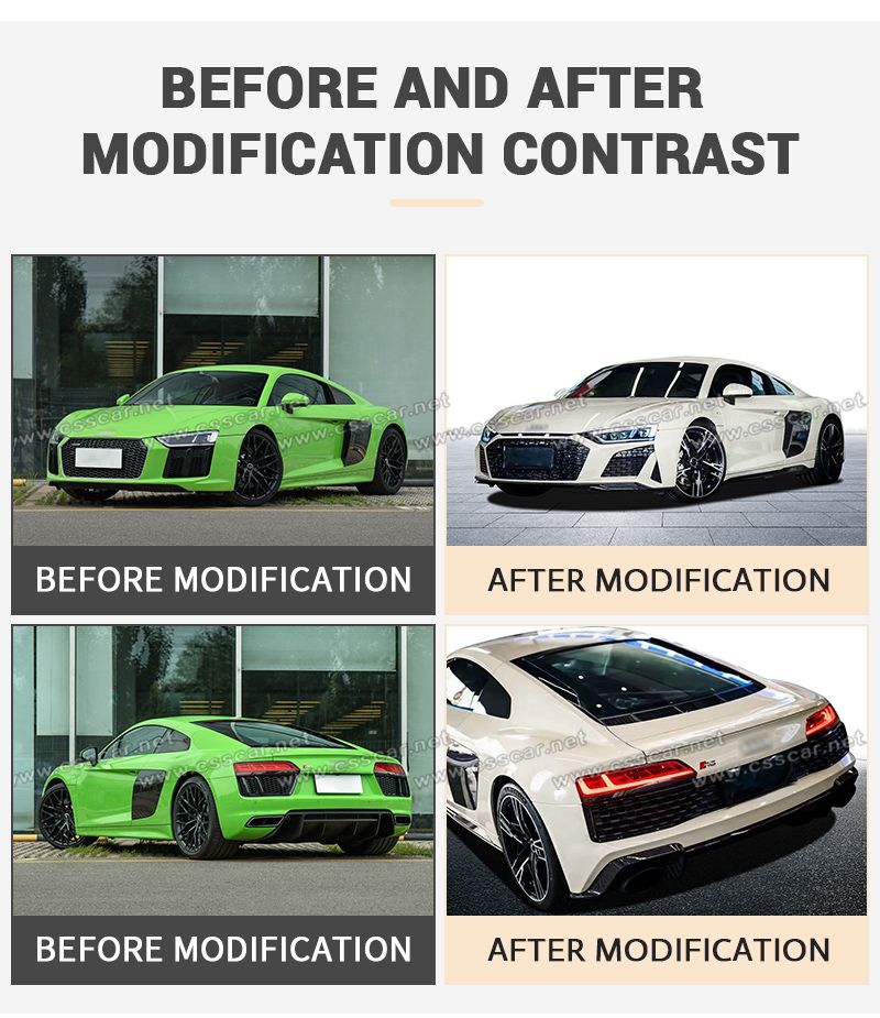 AuDi R8 old to new body kit