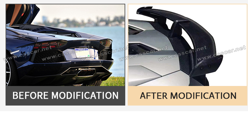 For Lamborghini Aventador LP700 update SVJ spoiler