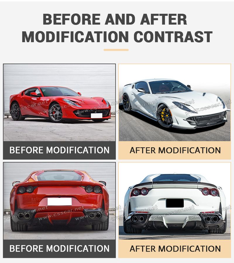 Ferrari 812 modified novitec carbon fiber body kit