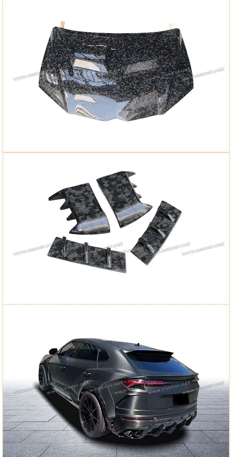 Forged Carbon Fiber 1016 Wide Body Kit For Lambroghini URUS