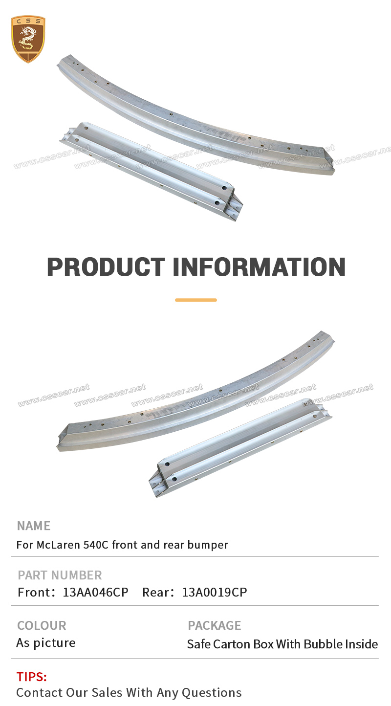 New Arrival OEM front and rear bumper For McLaren 540C Front：13AA046CP ...