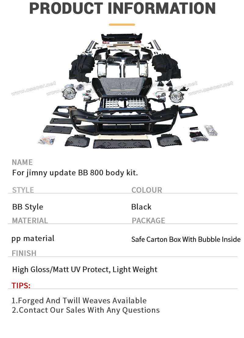 Suzuki jimny update BB 800 body kit