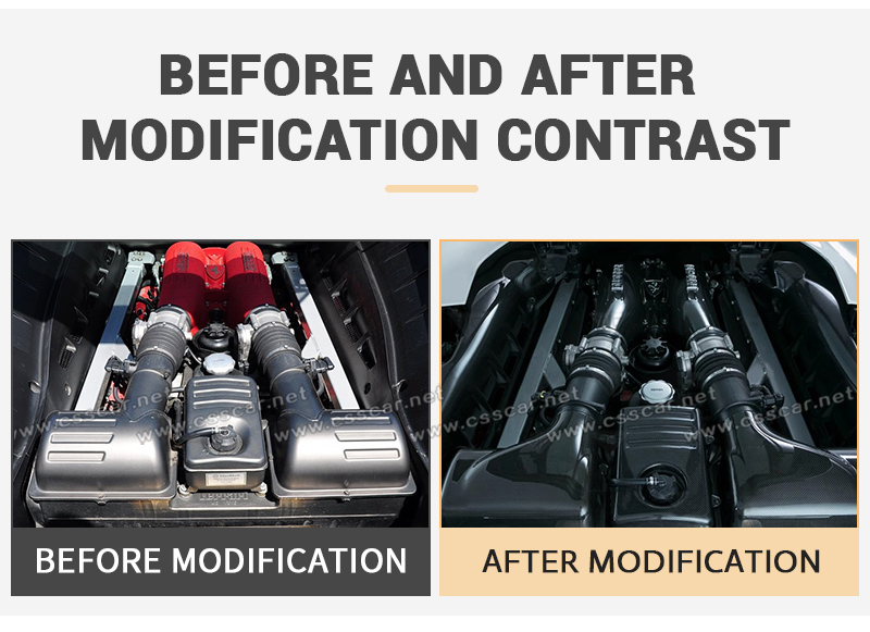 Ferrari F430 05-09 engine interior