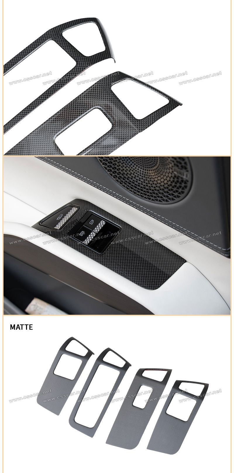 For Lotus eletre dry carbon Window Switch Panel