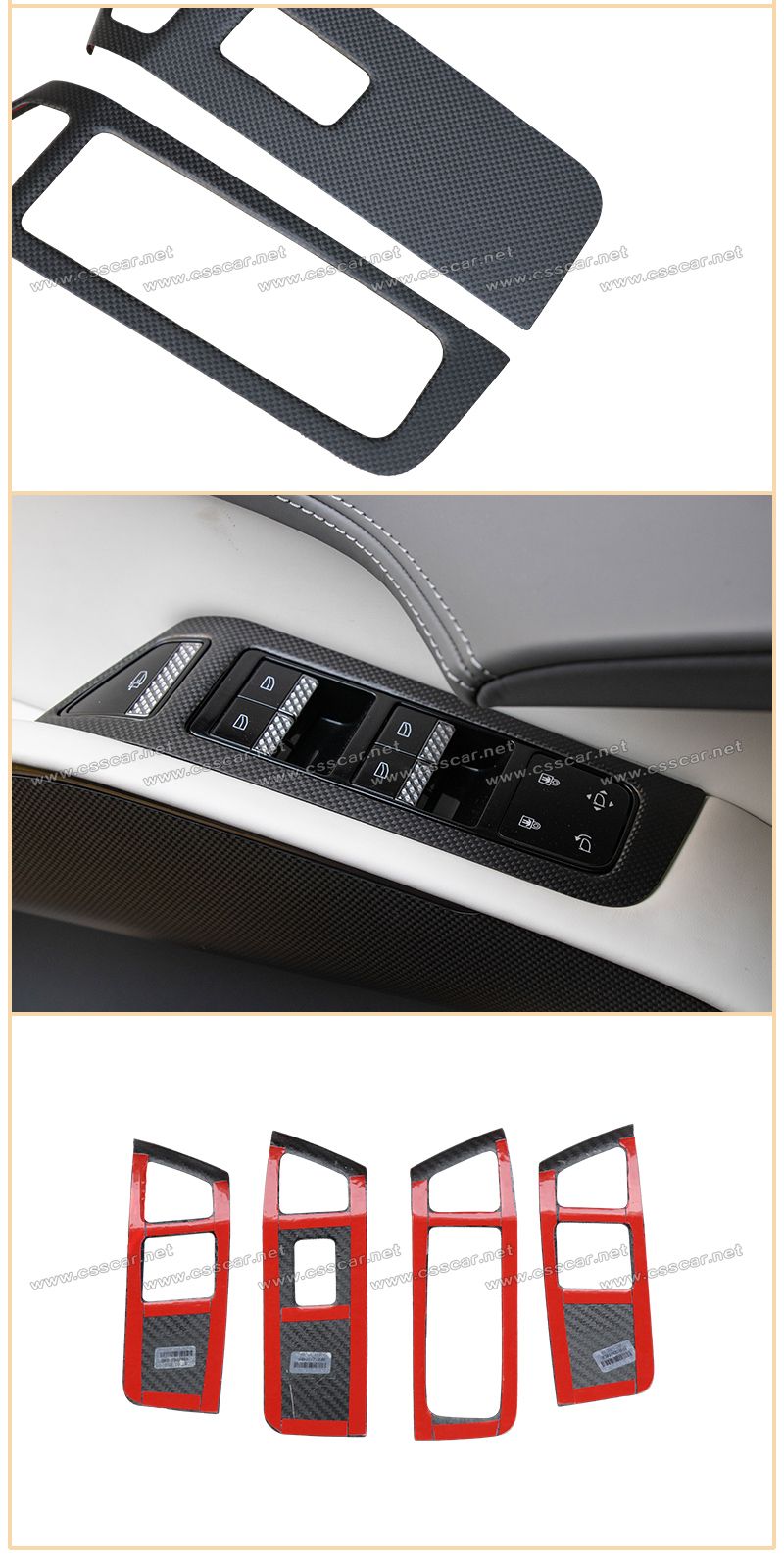 For Lotus eletre dry carbon Window Switch Panel