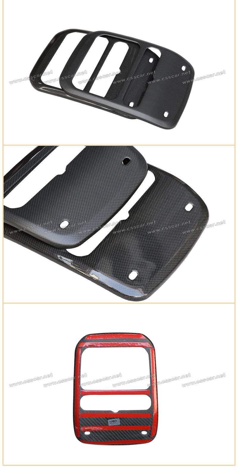 For Lotus eletre dry carbon Reading Lamp Cover