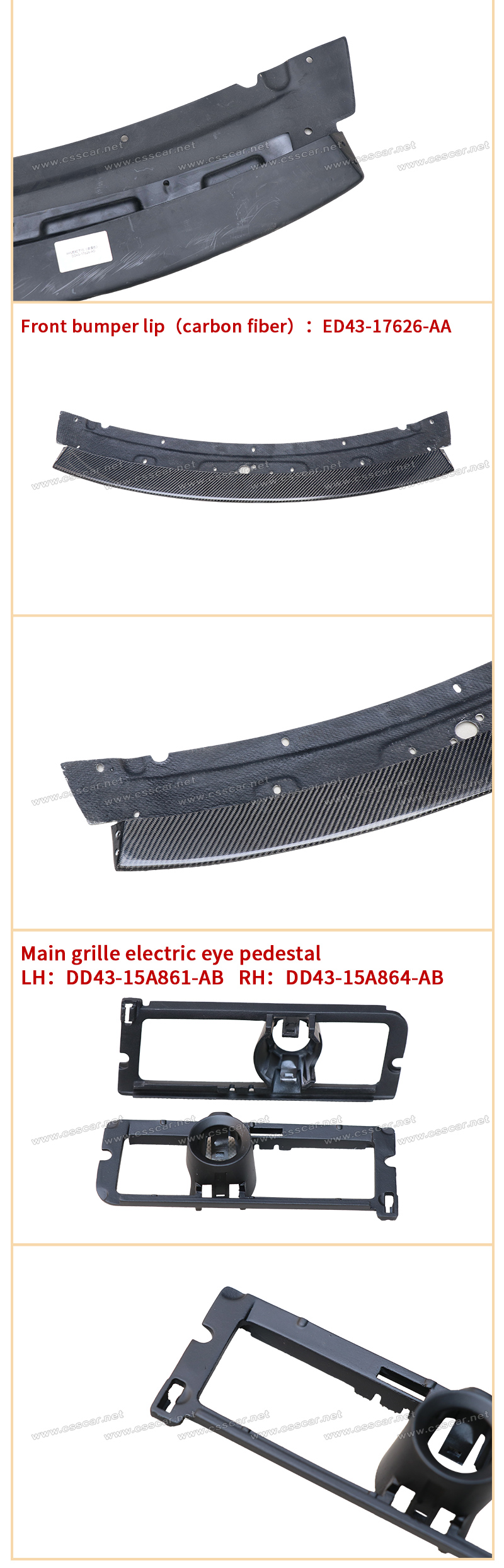 New Arrival OEM front bumper assembly one set For Aston Martin RPS