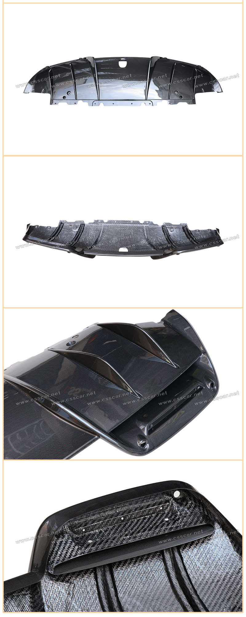 For Ferrari 296 GTB OEM style rear lip