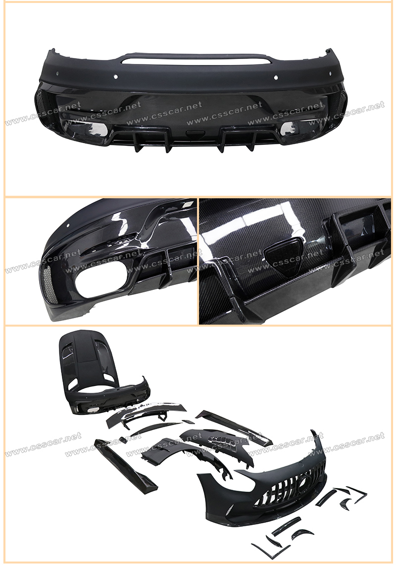 For Mercedes-benz AMG GT 2021 update black series body kit