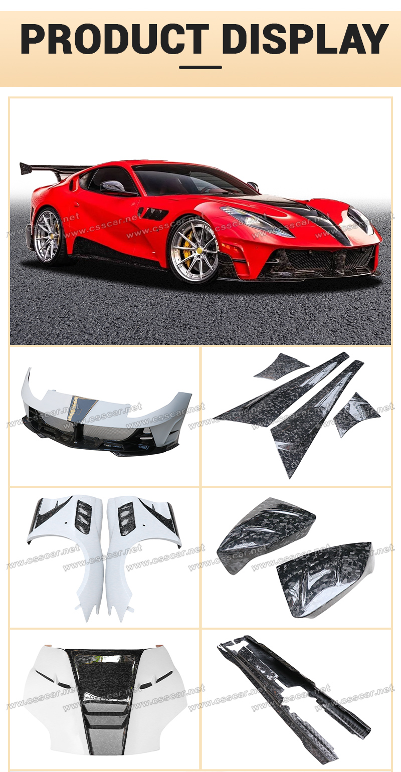 For Ferrari 812 MSY style dry carbon Forged body kit