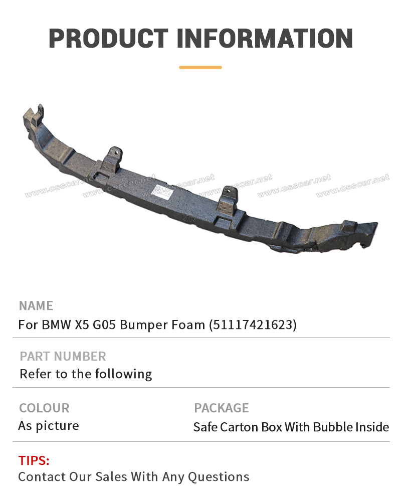 For BMW X5 G05 Bumper Foam 51117421623