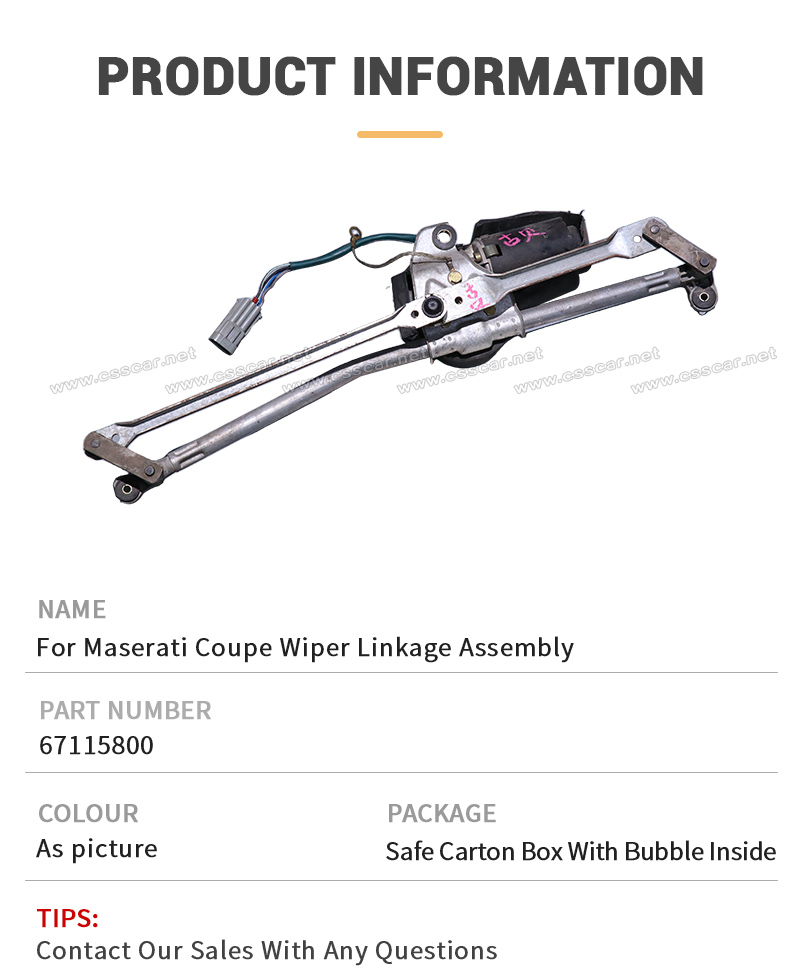 For Maserati Coupe Wiper Linkage Assembly 67115800