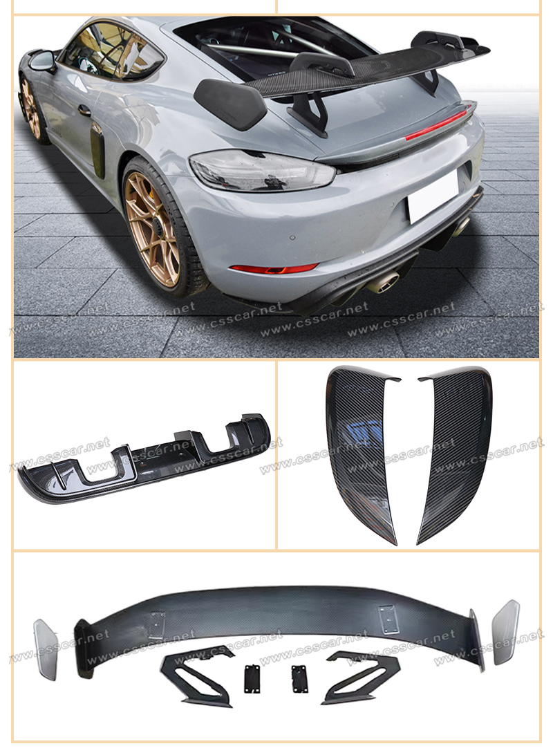 For Porsche Cayman718 update gt4rs body kit