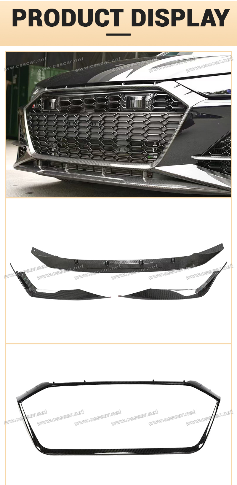 For Audi RS6 RS7 CSS style body kit