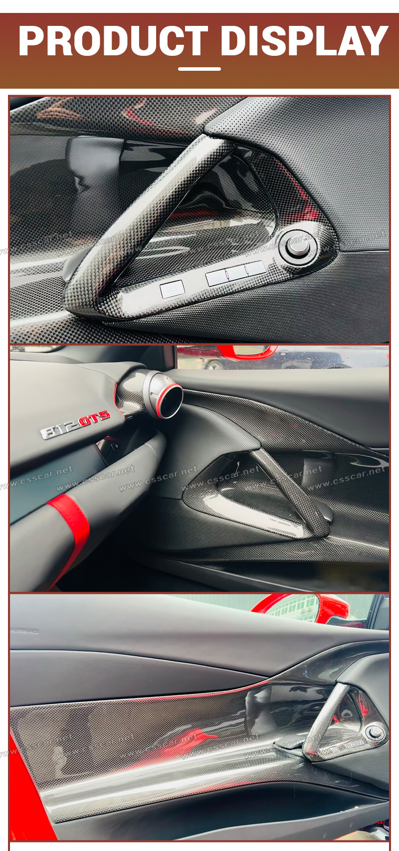 For Ferrari 812 OEM style door handle